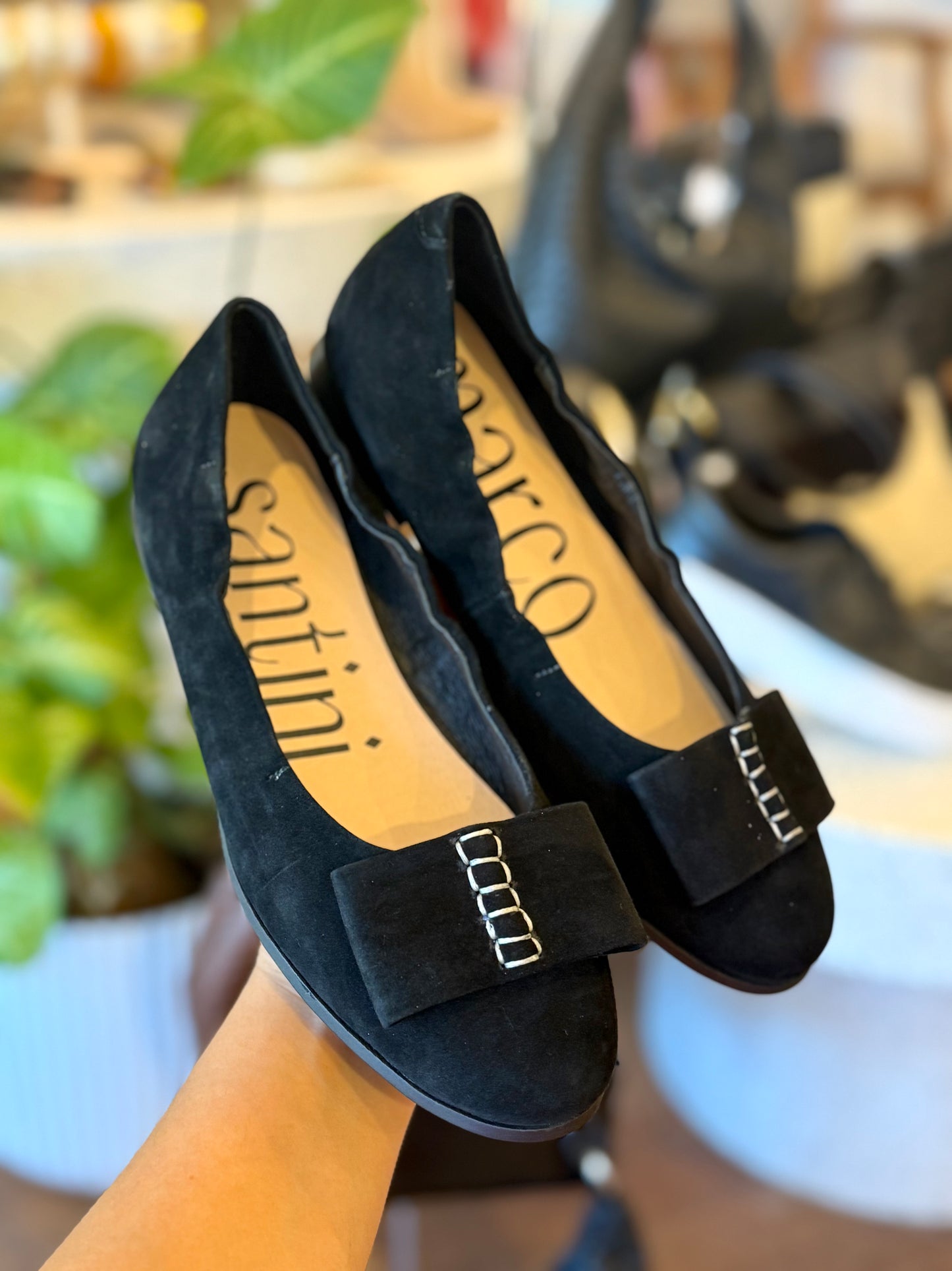 Marco Santini Pint Black Ballet Flats – Red Hill Collective